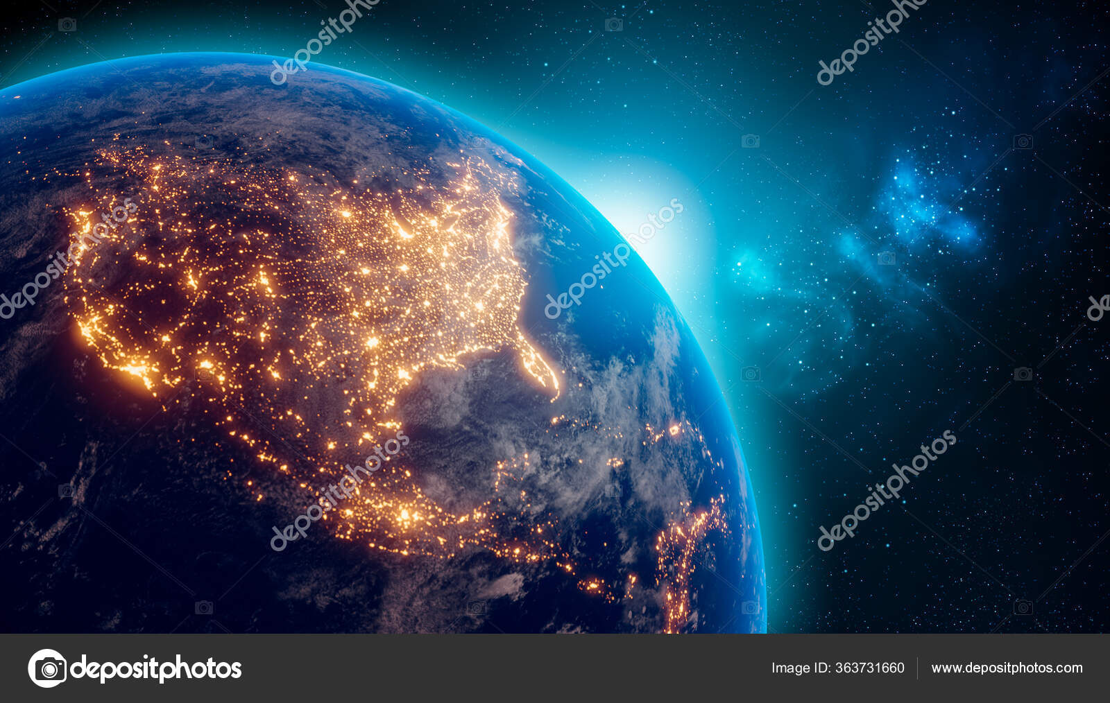 Nasa Earth At Night Wallpaper