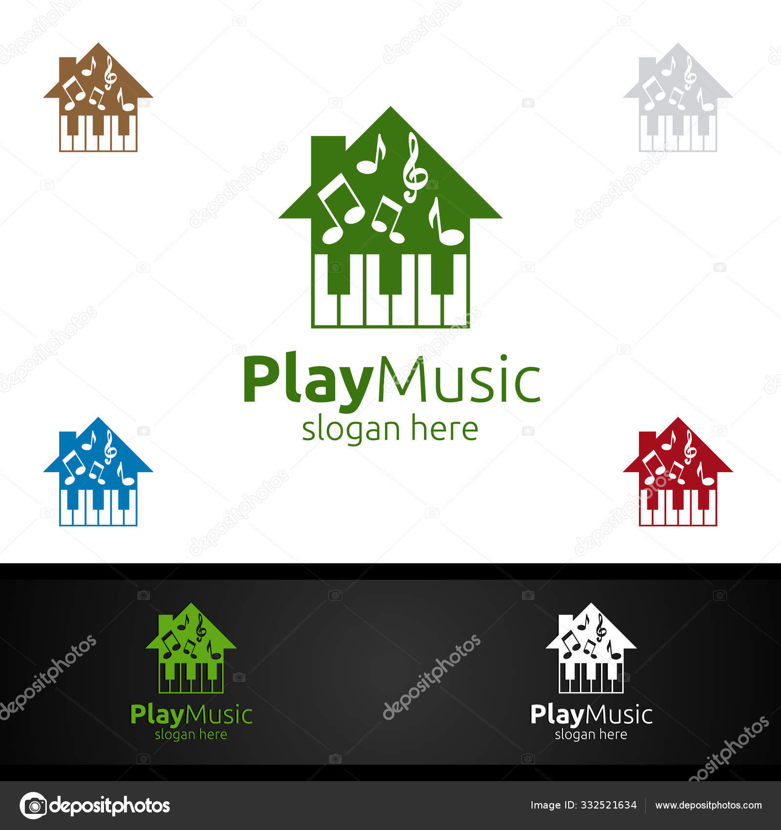 House Music Logo Design