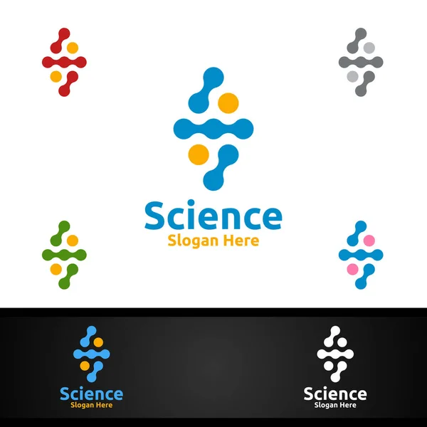 Micro Science Research Lab Logo Microbiology Biotechnology Chemistry ...