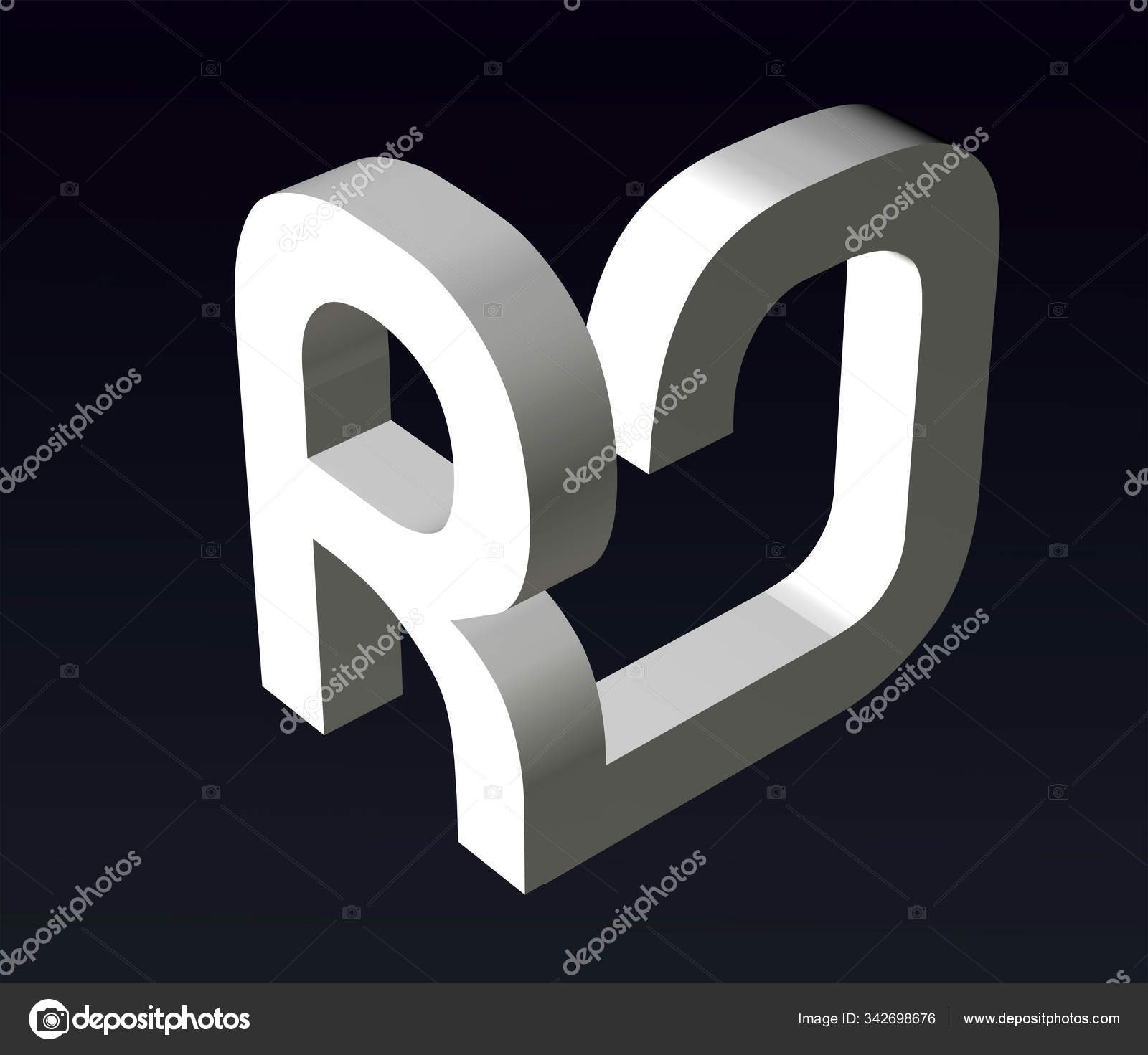 Font Stylization Letters Font Composition Logo Visualization — Stock ...