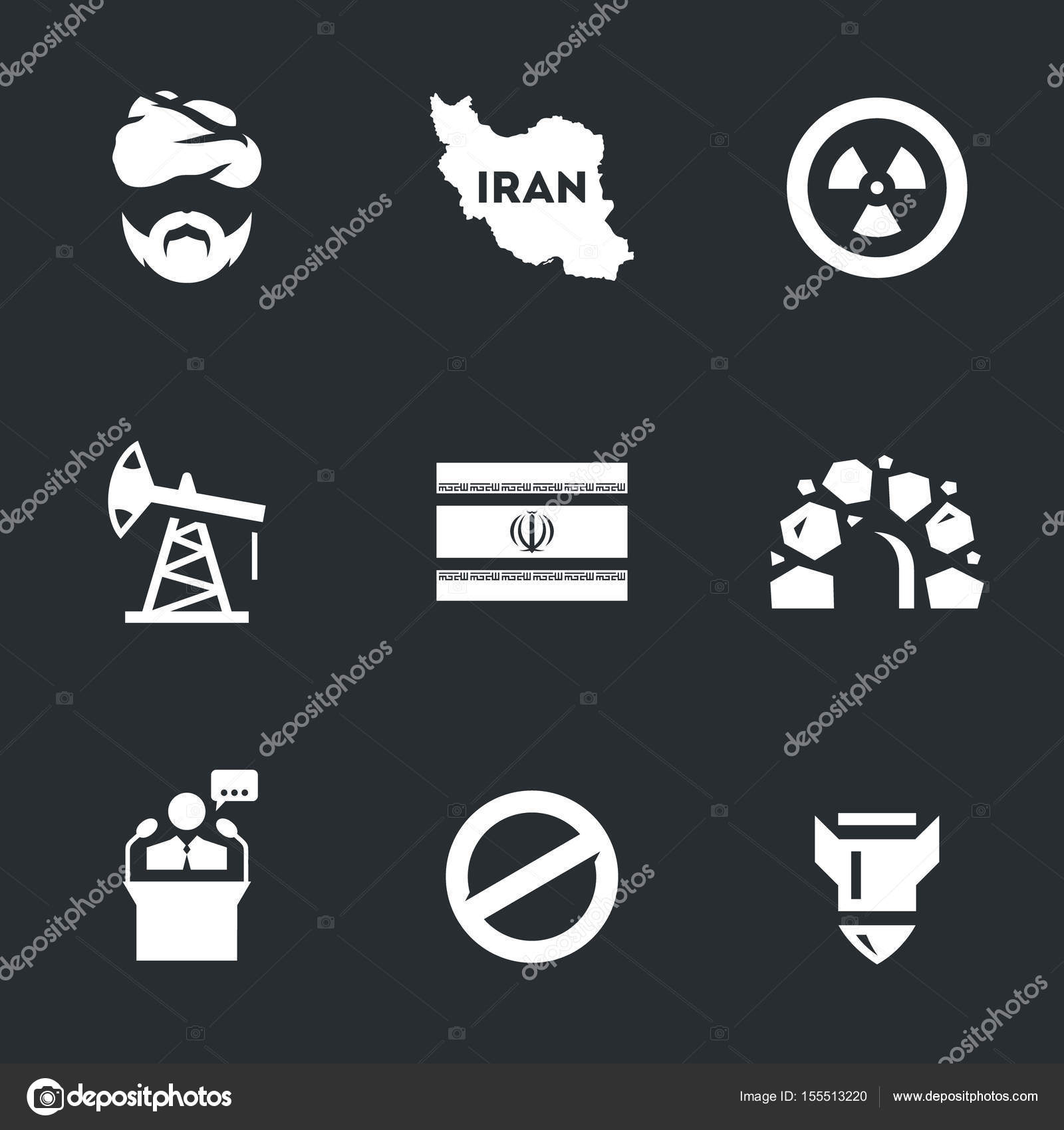 Vector Set of Iran Icons. Stock Vector Image by ©steinar14 #155513220