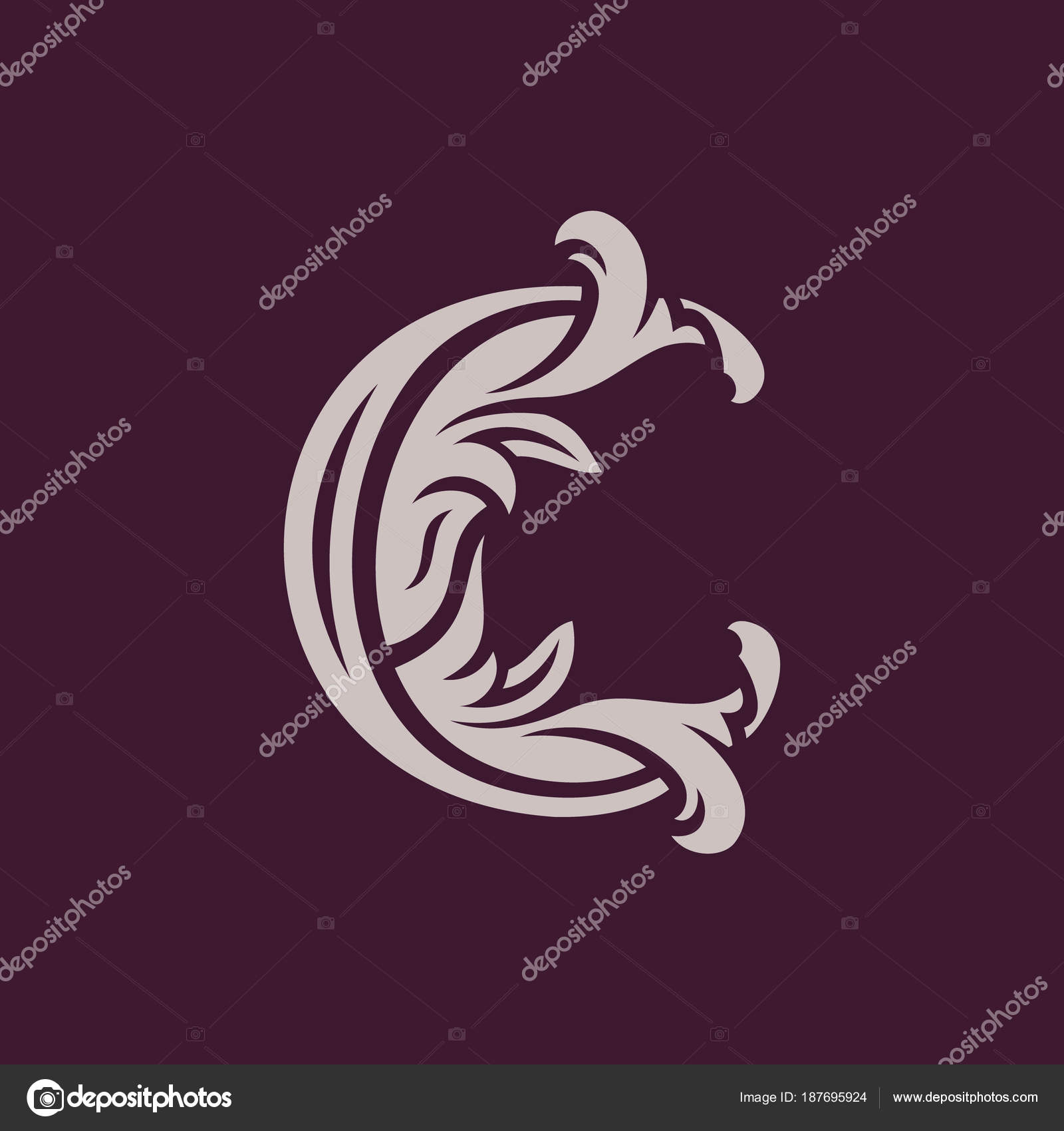 Firma la letra C Vector de stock #187695924 de ©steinar14