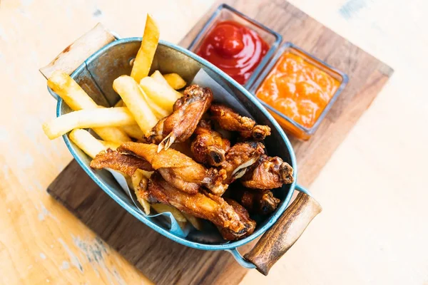 Wings and fries Stock Photos, Royalty Free Wings and fries Images ...