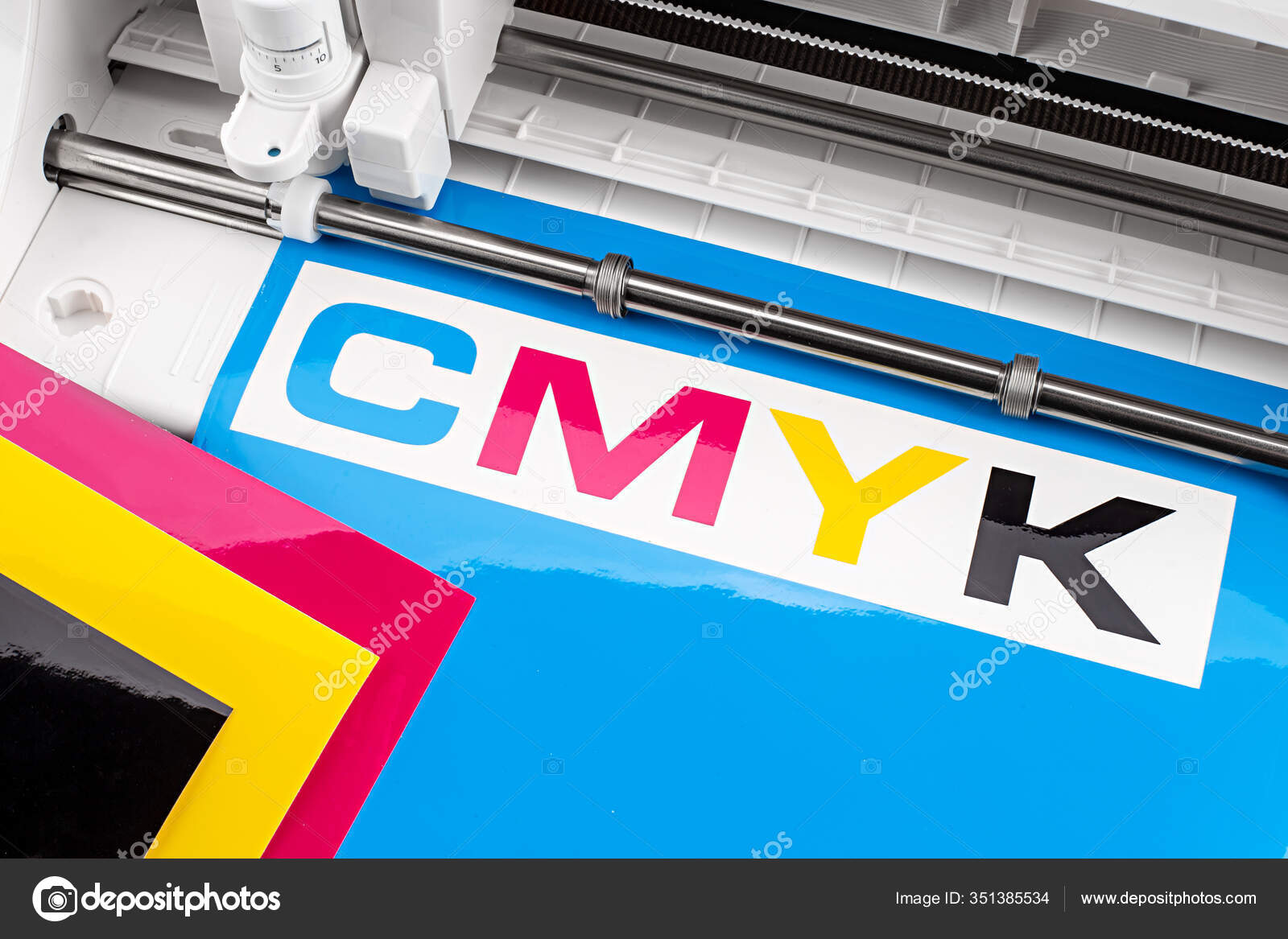 Production Making Cmyk Sticker Plotter Cutting Machine Cyan Blue ...