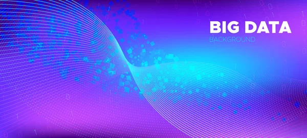 Vector Science Flyer. Matrix Data Stream. Violet - Stock Image - Everypixel