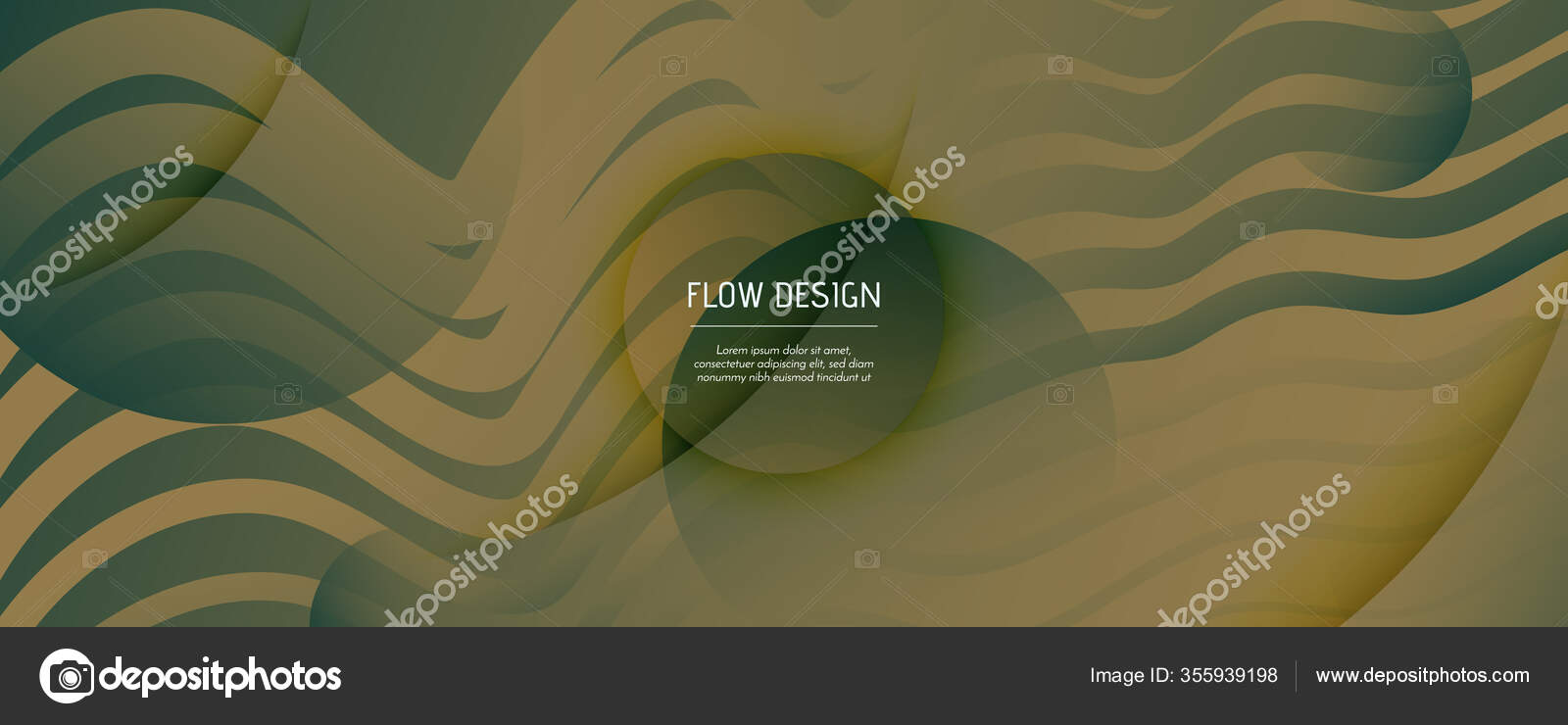 Green Landing Page Design. 3d Fluid Shapes Stock Vector by ©ingara ...