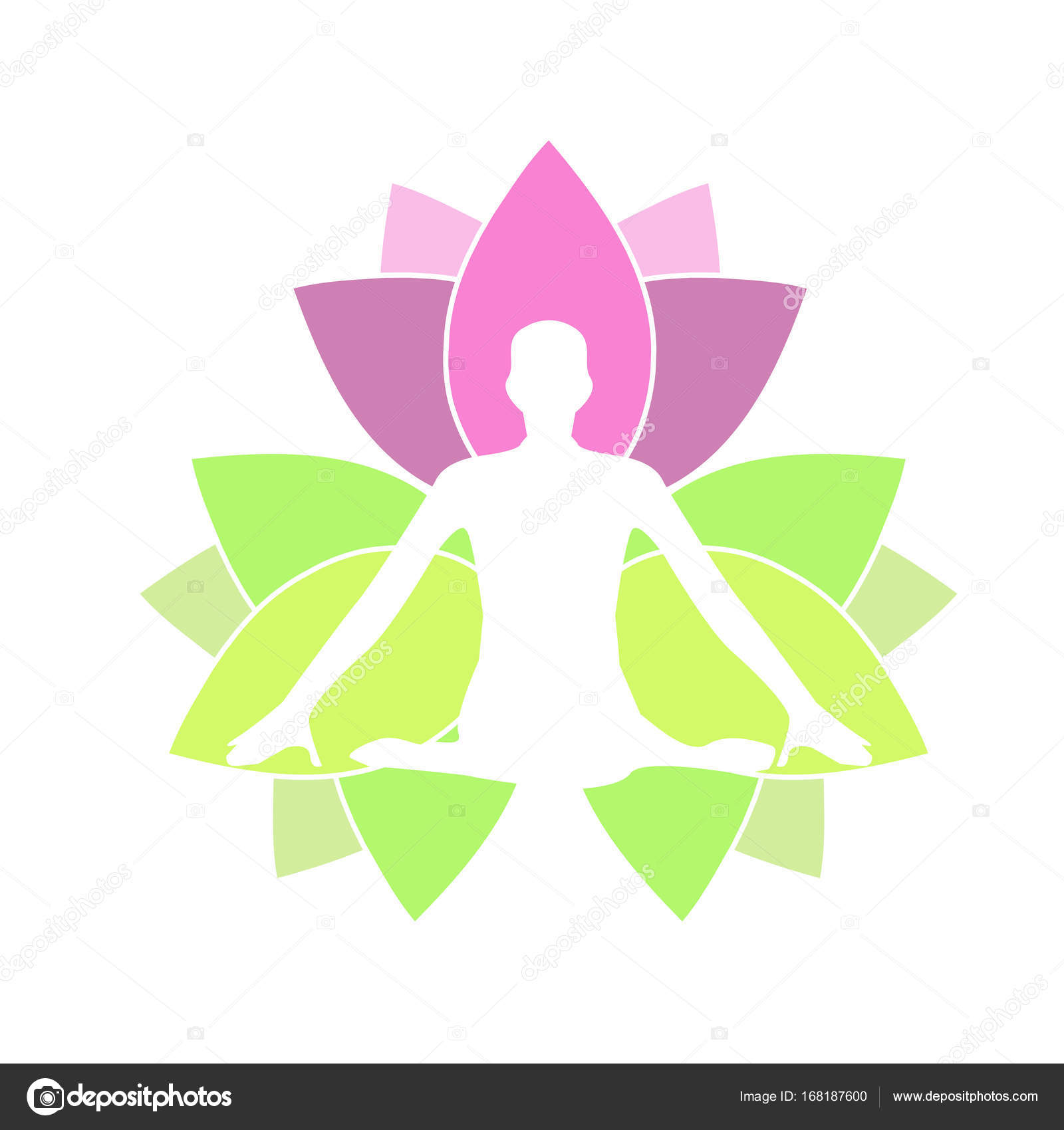 Lotus Flower Symbol Yoga Stock Illustration by ©shawlin #168187600