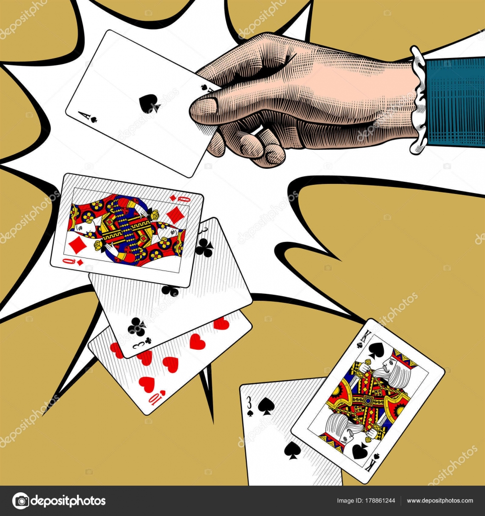 Woman's hand with playing cards fan. Stock Vector Image by ©maystra ...