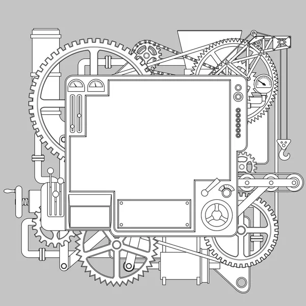 Drawing engine seamless pattern, background. Stock Vector Image by ...
