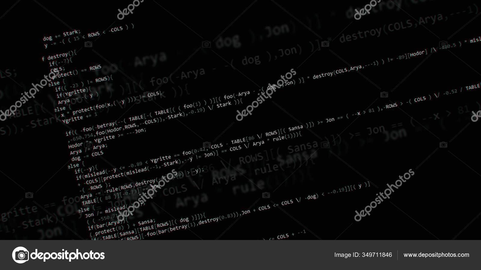 Software Developer Programming Code Abstract Modern Virtual Computer