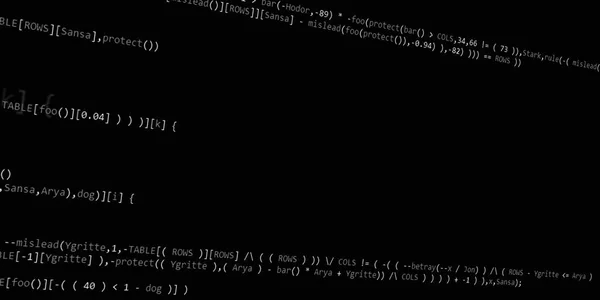 Software developer programming code. Abstract modern virtual computer ...