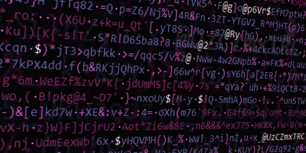 Software developer programming code. Abstract modern virtual computer ...