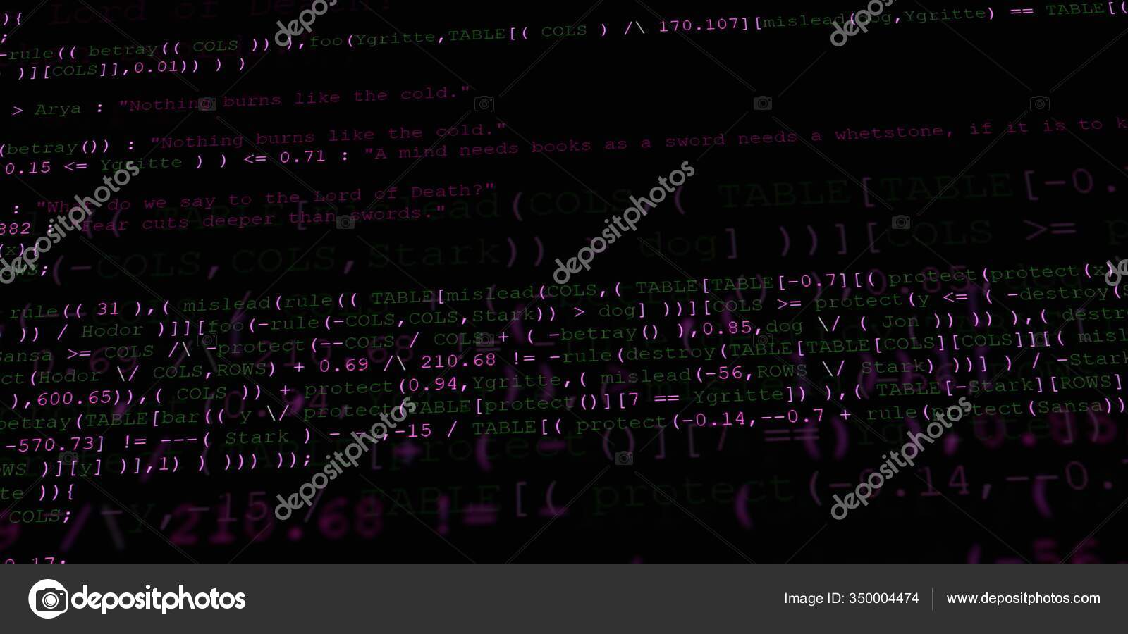 Software Developer Programming Code Abstract Modern Virtual Computer Script Work — Stock Photo ...