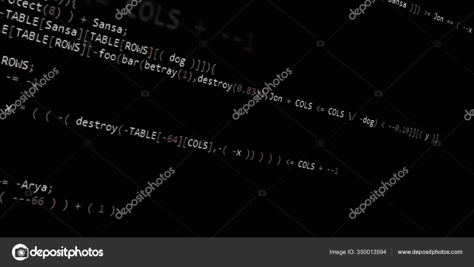 Software Developer Programming Code Abstract Modern Virtual Computer Script Work — Stock Photo ...