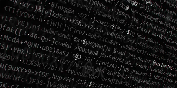 Software developer programming code. Abstract modern virtual computer ...