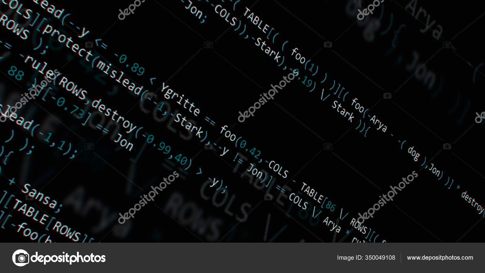 Software Developer Programming Code Abstract Modern Virtual Computer ...