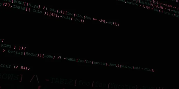 Software Developer Programming Code Abstract Modern Virtual Computer Script Work — Stock Photo ...