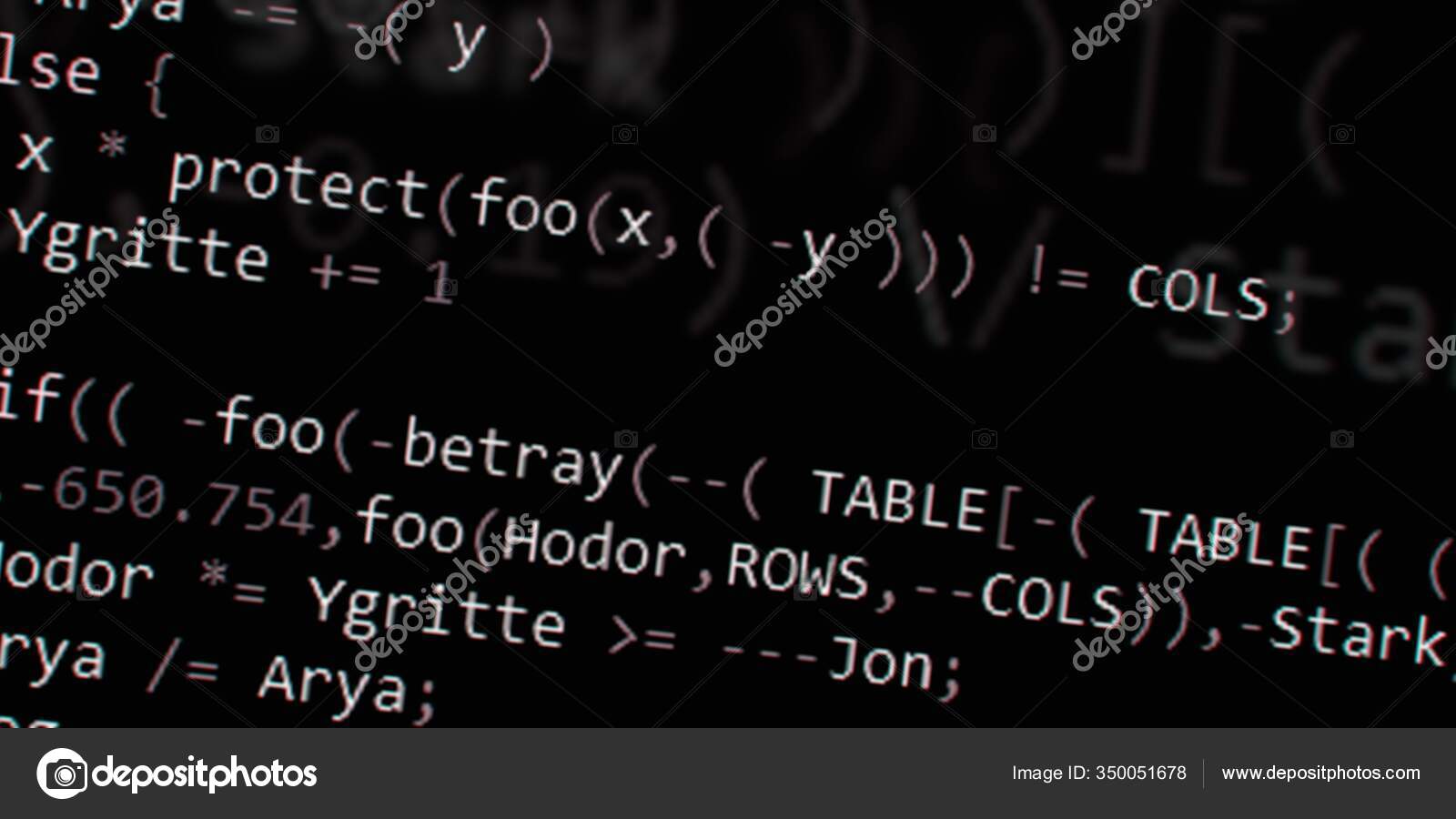 Software Developer Programming Code Abstract Modern Virtual Computer Script Work — Stock Photo ...