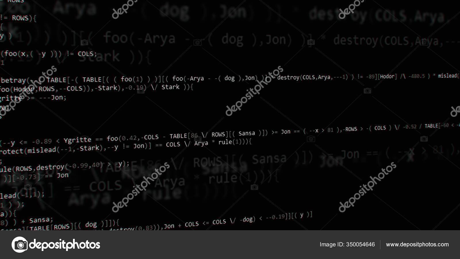 Software Developer Programming Code Abstract Modern Virtual Computer ...