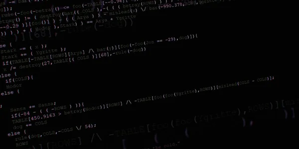 Software Developer Programming Code Abstract Modern Virtual Computer Script Work — Stock Photo ...