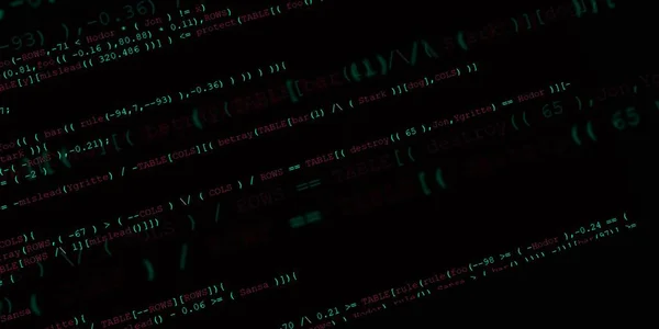 Software Developer Programming Code Abstract Modern Virtual Computer Script Work — Stock Photo ...