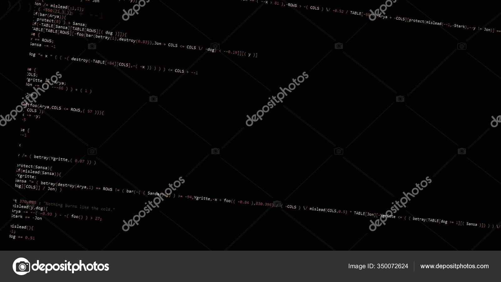 Software Developer Programming Code Abstract Modern Virtual Computer ...