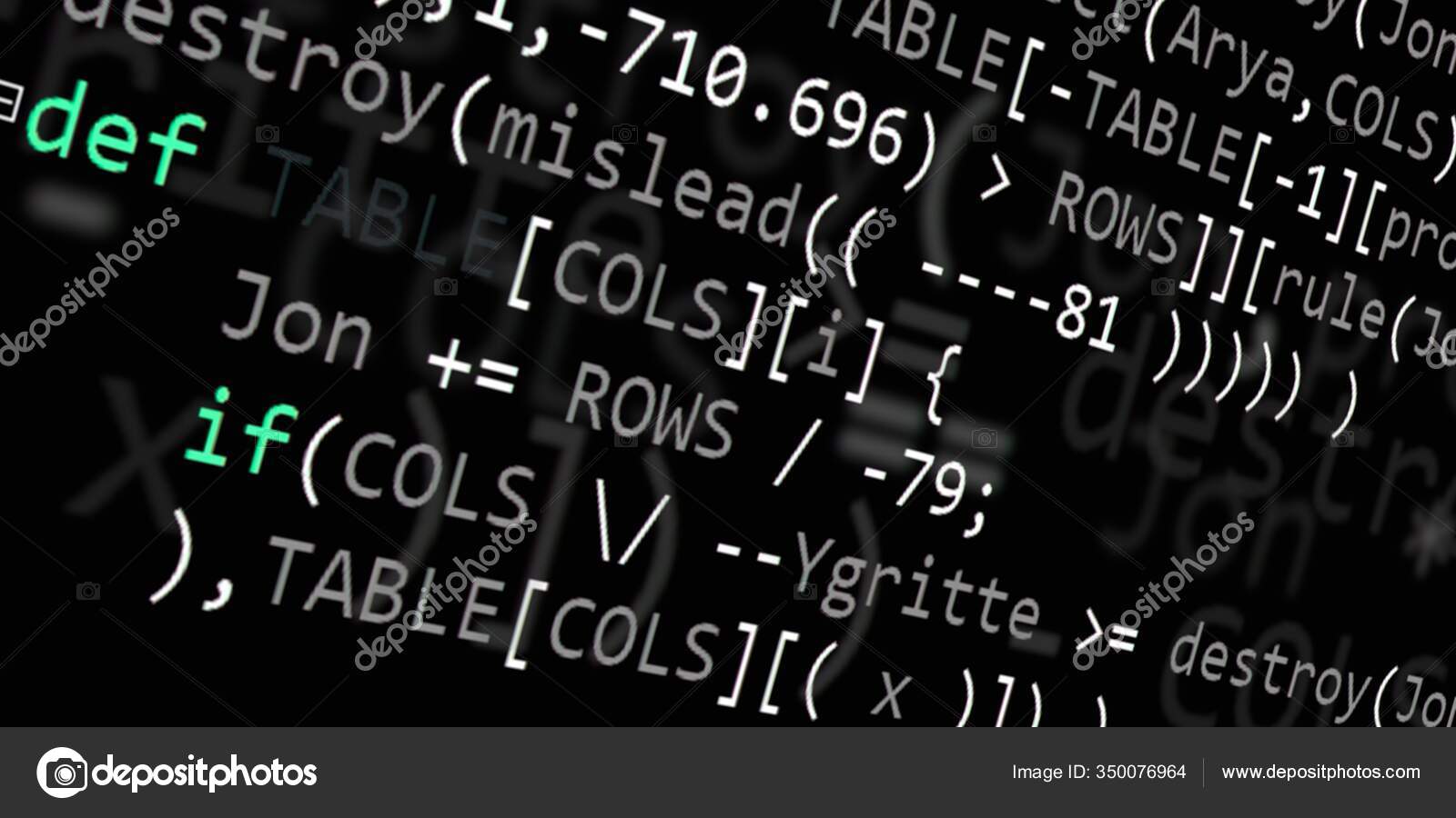Software Developer Programming Code Abstract Modern Virtual Computer Script Work — Stock Photo ...