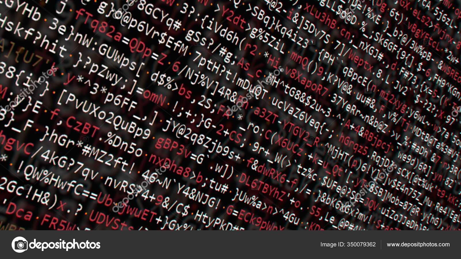 Software Developer Programming Code Abstract Modern Virtual Computer Script Work — Stock Photo ...