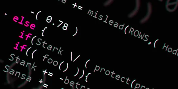 Software Developer Programming Code Abstract Modern Virtual Computer ...