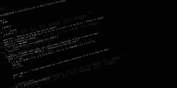 Software developer programming code. Abstract modern virtual computer ...