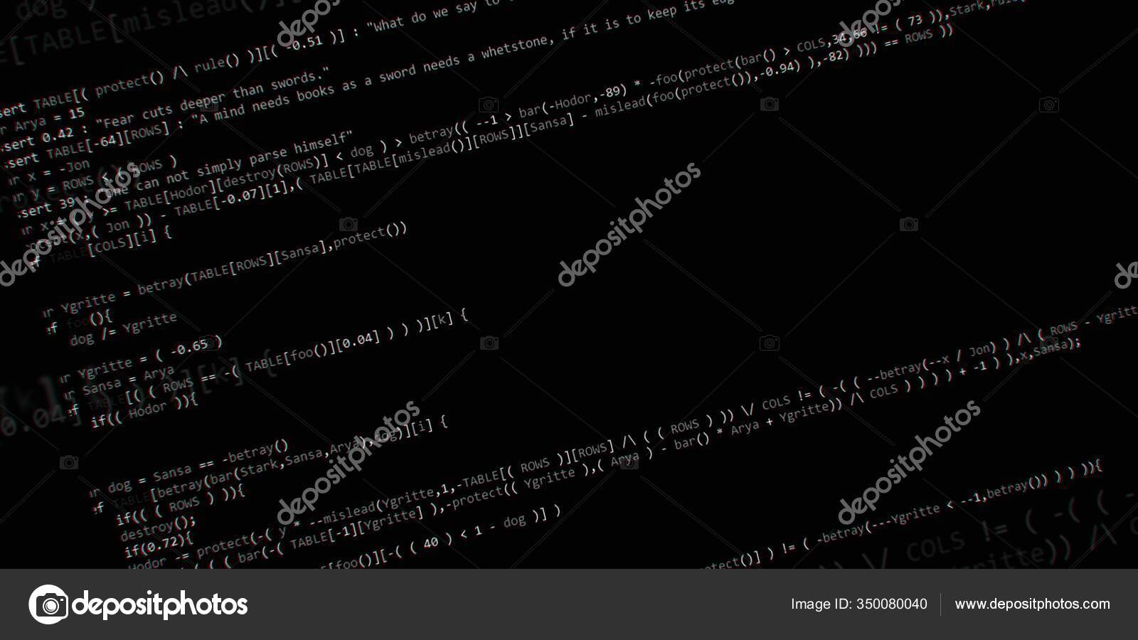 Software Developer Programming Code Abstract Modern Virtual Computer ...