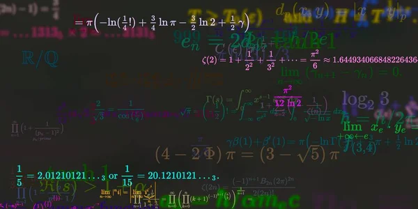 Mathematics Background Formulas Seamless Illustration Stock Photo by ...