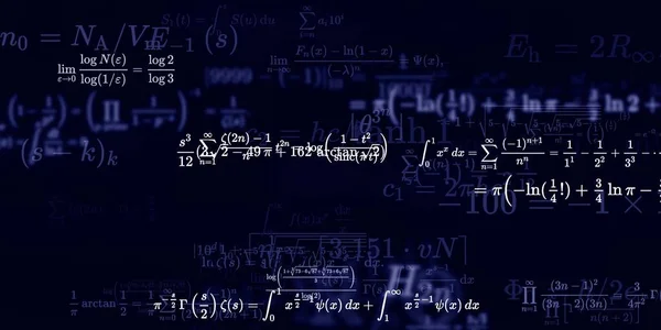 Mathematics Background Formulas Seamless Illustration — Stock Photo ...