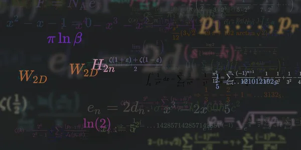 Mathematics Background Formulas Seamless Illustration Stock Photo by ...
