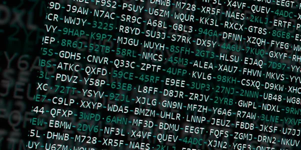 Software developer programming code. Abstract modern virtual computer ...