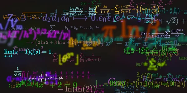 Mathematics Background Formulas Seamless Illustration — Stock Photo ...