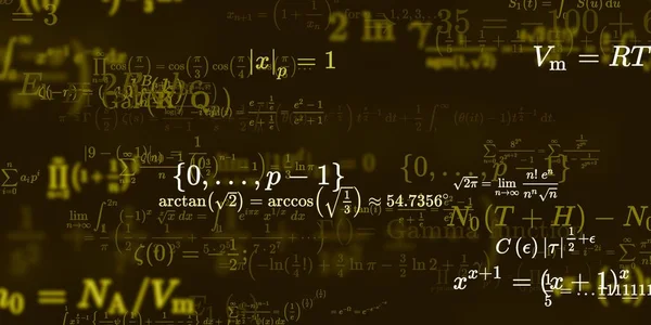 Mathematics Background Formulas Seamless Illustration — Stock Photo ...