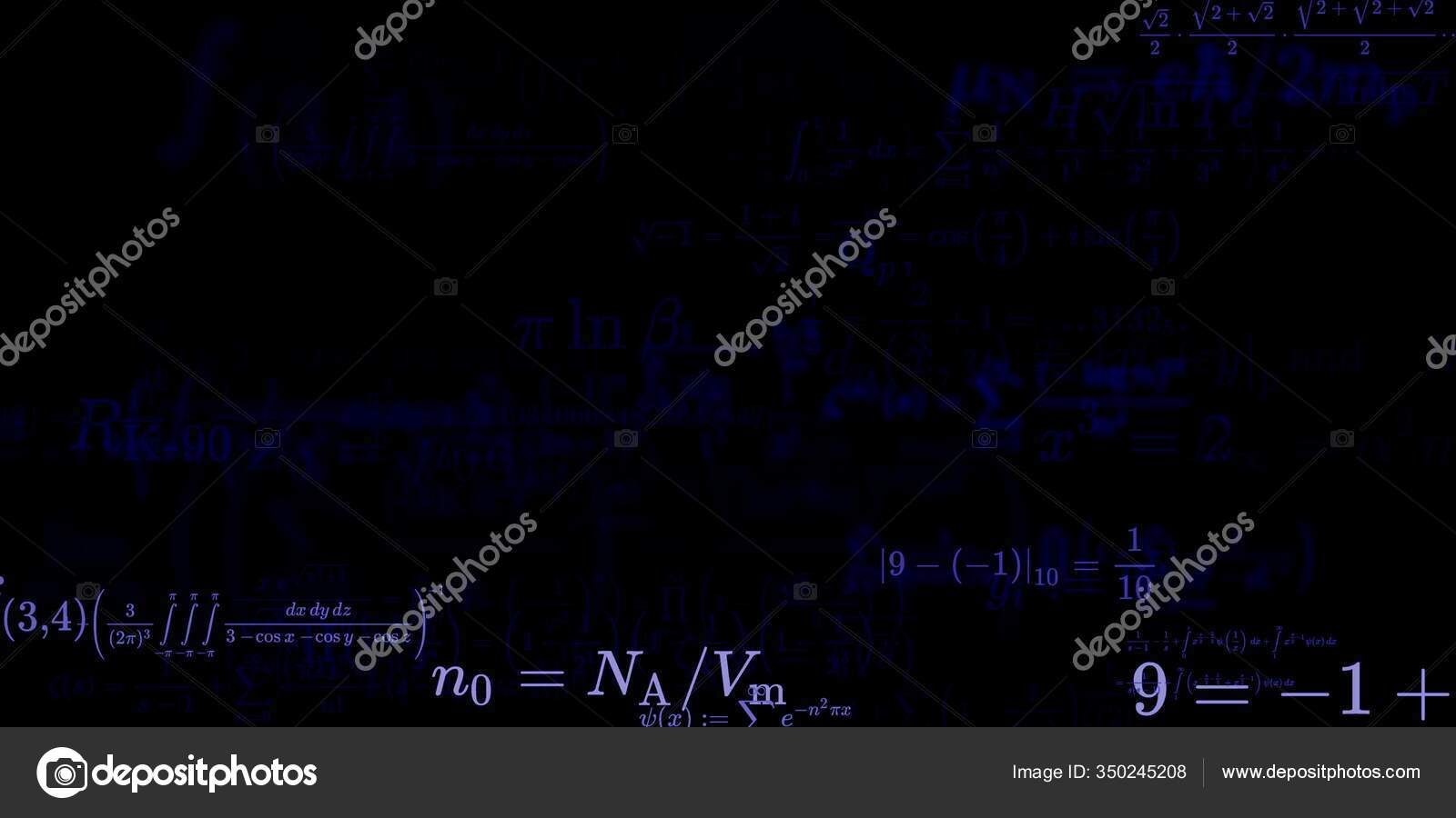 Mathematics Background Formulas Seamless Illustration — Stock Photo ...