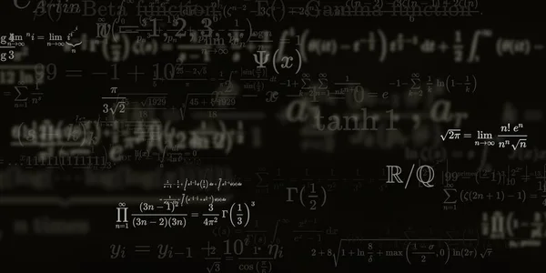Mathematics Background Formulas Seamless Illustration — Stock Photo ...