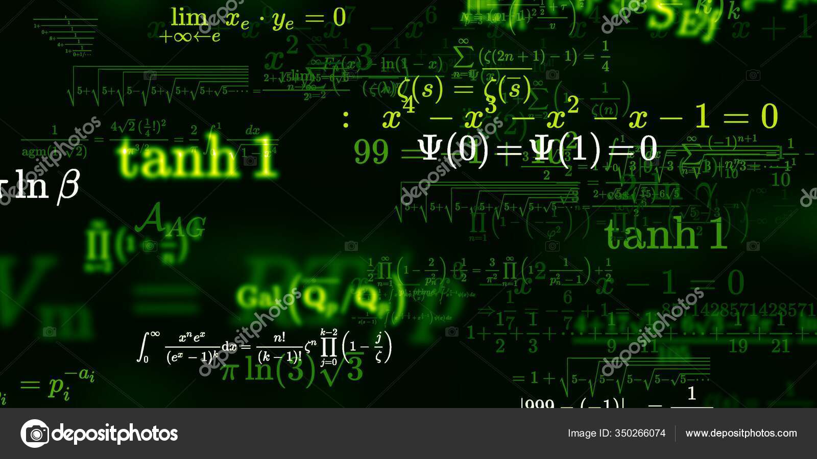 Mathematics Background Formulas Seamless Illustration Abstract Pattern ...