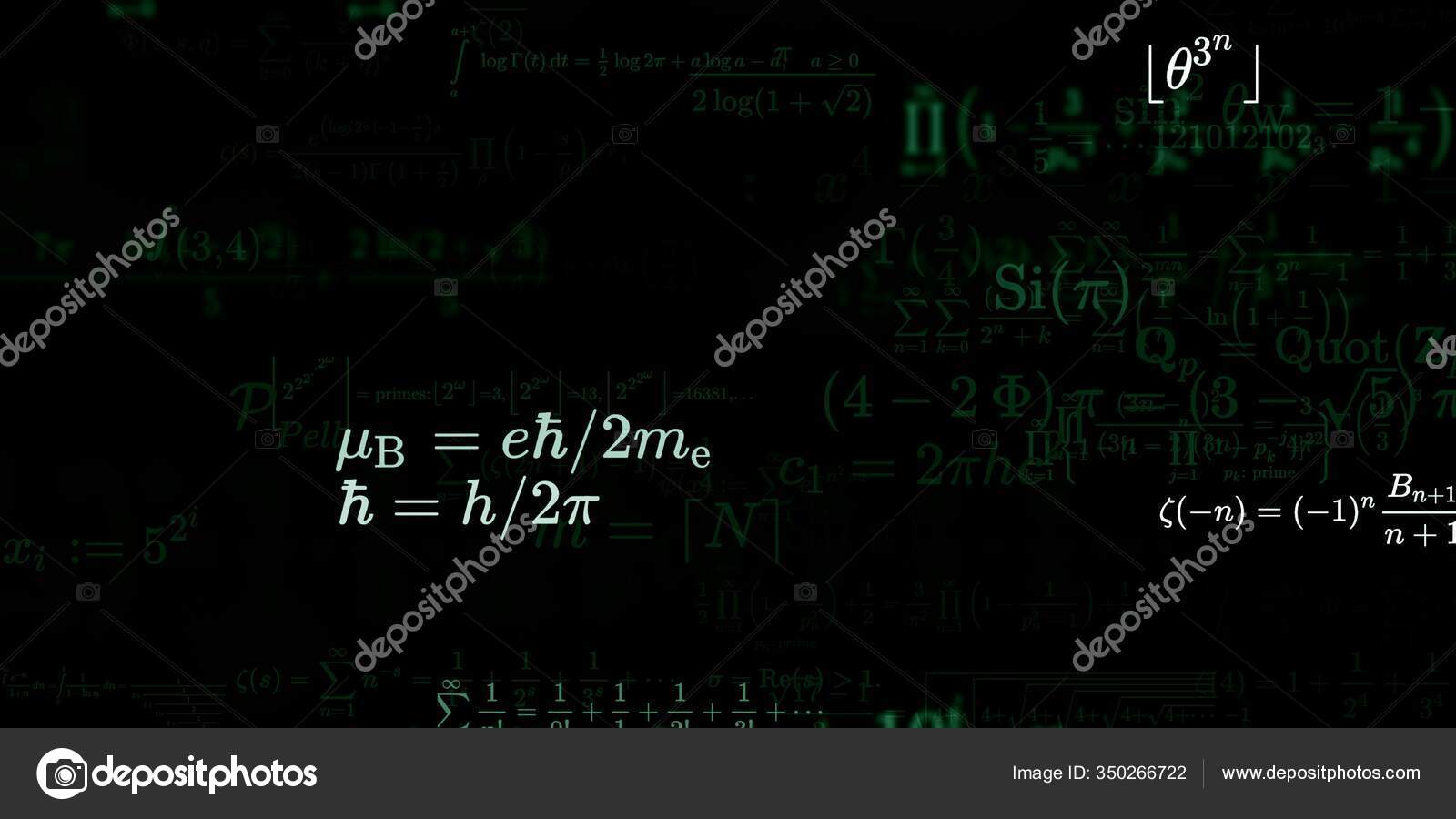 Mathematics Background Formulas Seamless Illustration Abstract Pattern ...