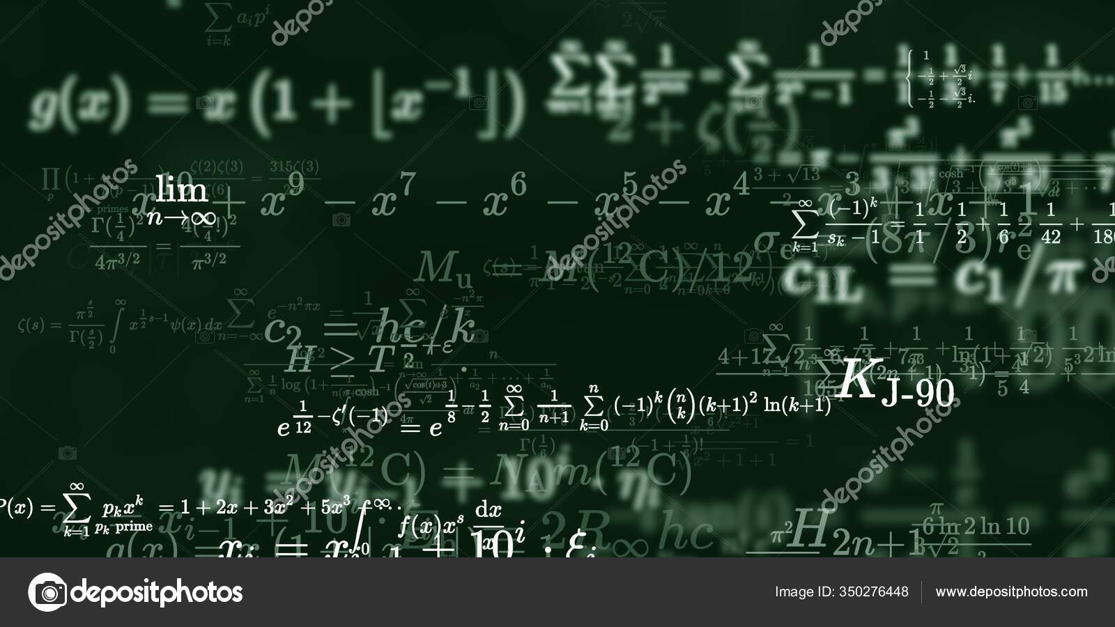 Mathematics Background Formulas Seamless Illustration Stock Photo by ...