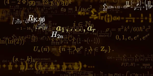 Mathematics background with formulas, seamless illustration. Abstract ...