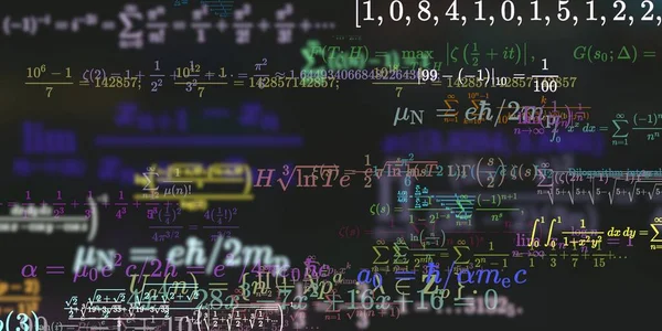 Mathematics Background Formulas Seamless Illustration Stock Photo by ...