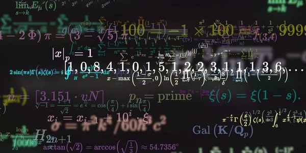 Mathematics Background Formulas Seamless Illustration Stock Photo by ...