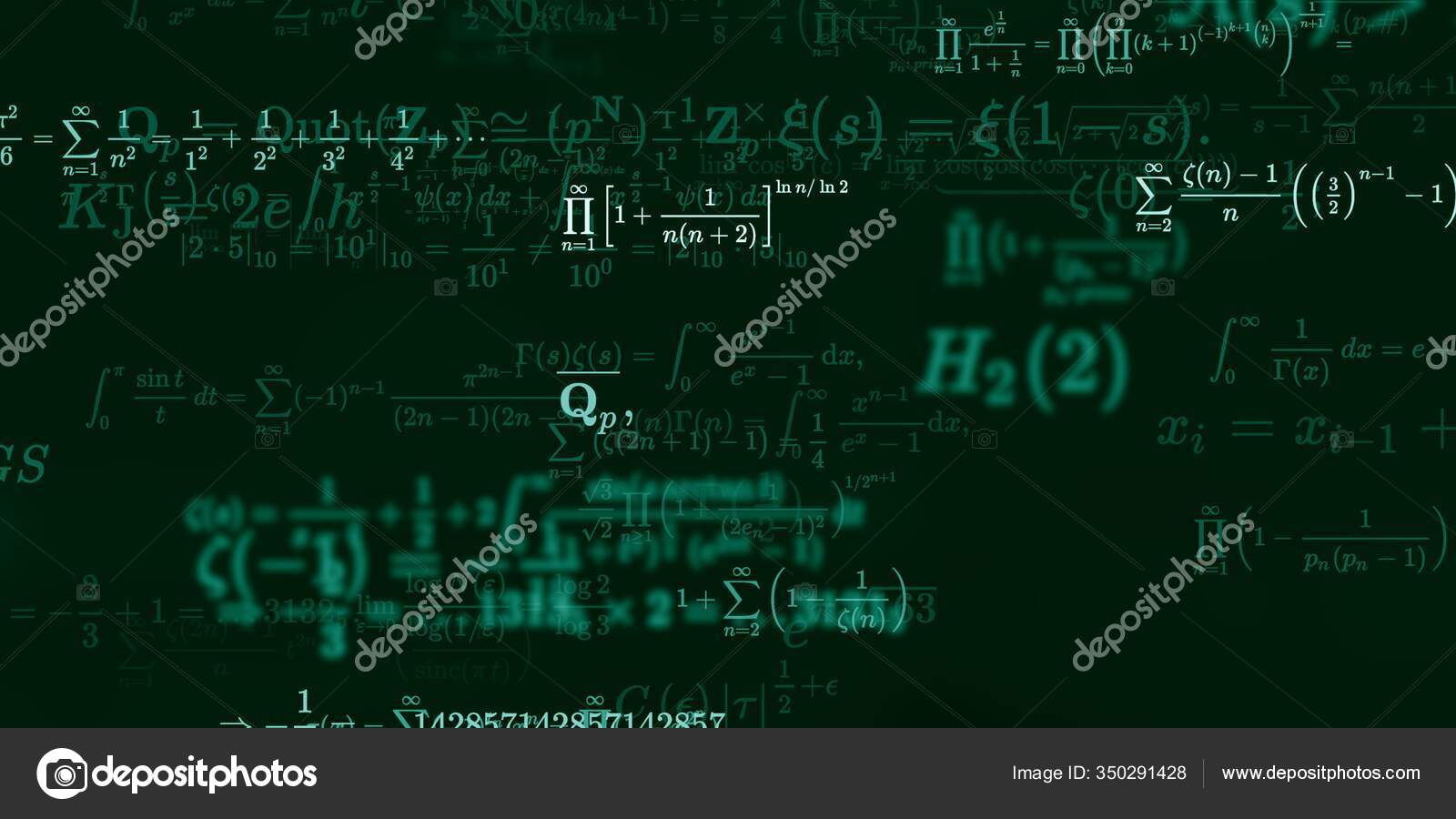 Mathematics Background Formulas Seamless Illustration Abstract Pattern ...