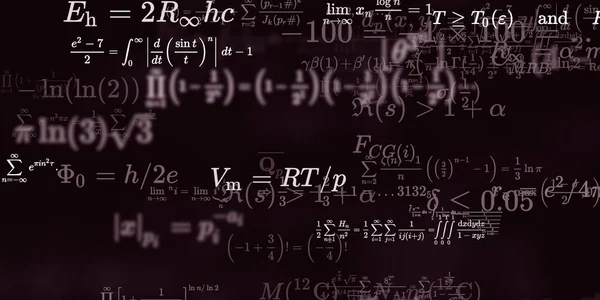 Mathematics background with formulas, seamless illustration. Abstract ...