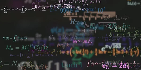 Mathematics Background Formulas Seamless Illustration — Stock Photo ...