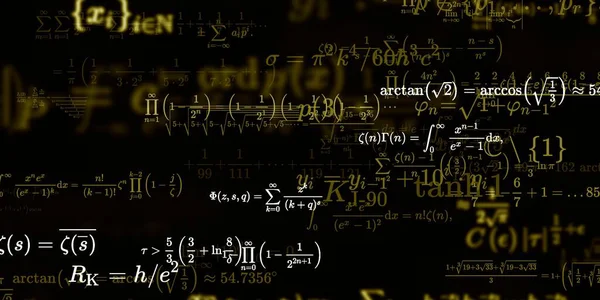 Mathematics Background Formulas Seamless Illustration — Stock Photo ...