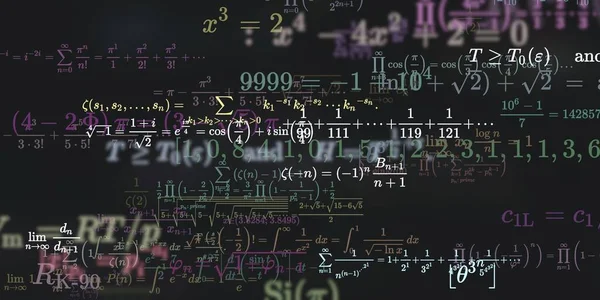 Mathematics Background Formulas Seamless Illustration — Stock Photo ...